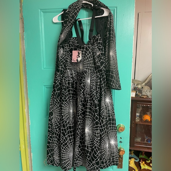 Vixen by Micheline Pitt | Dresses | Nwt 95s Swing Dress With Scarf And ...